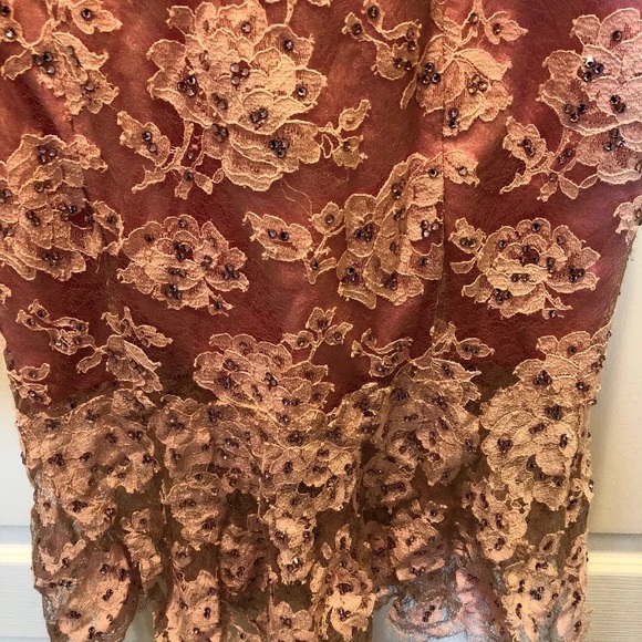 Baracci | Dresses | Baracci Silk Solstiss Lace Swarovski Crystal Dress ...